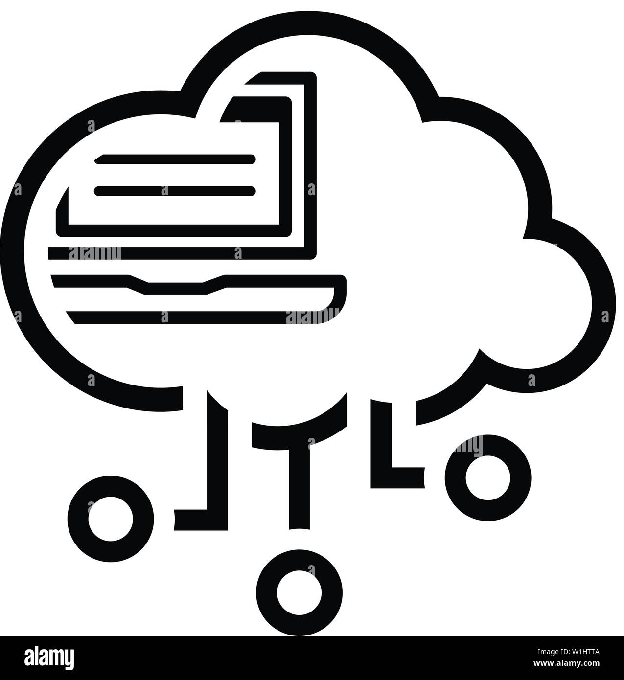 Simple Virtual Desktop Vector Icon Stock Vector Image & Art - Alamy