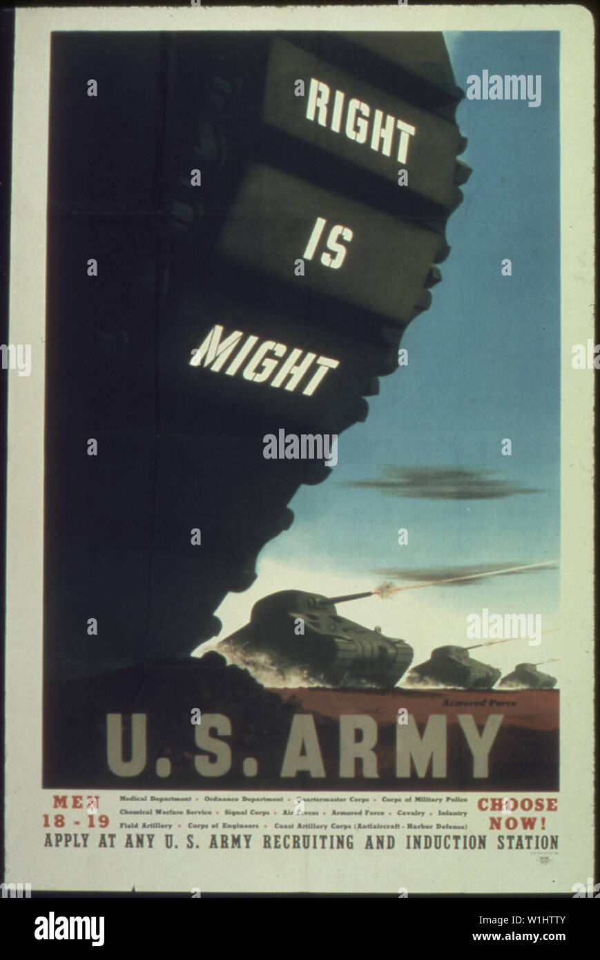 RIGHT IS MIGHT Stock Photo - Alamy