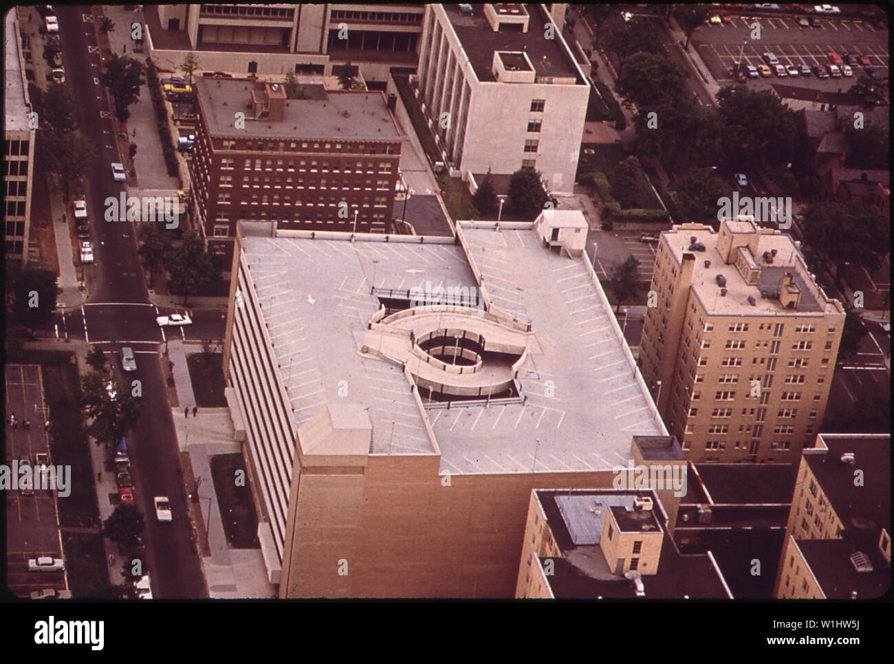 ROOF OF PARKING BUILDING Stock Photo - Alamy