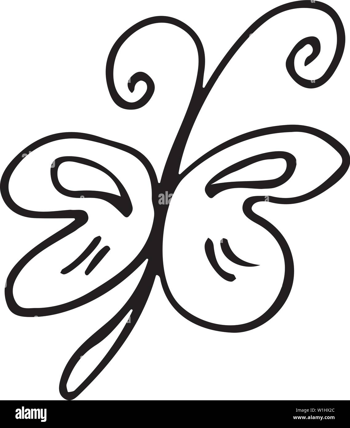 Butterflies Flying Together Drawing