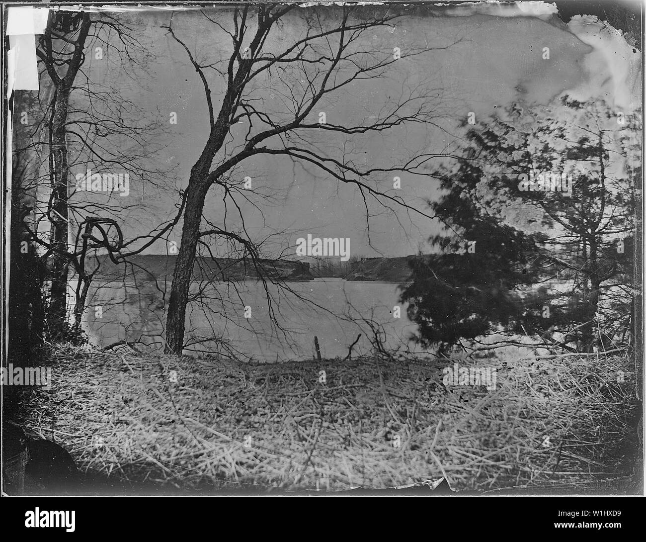 River view, Dutch Gap Canal in distance Stock Photo - Alamy