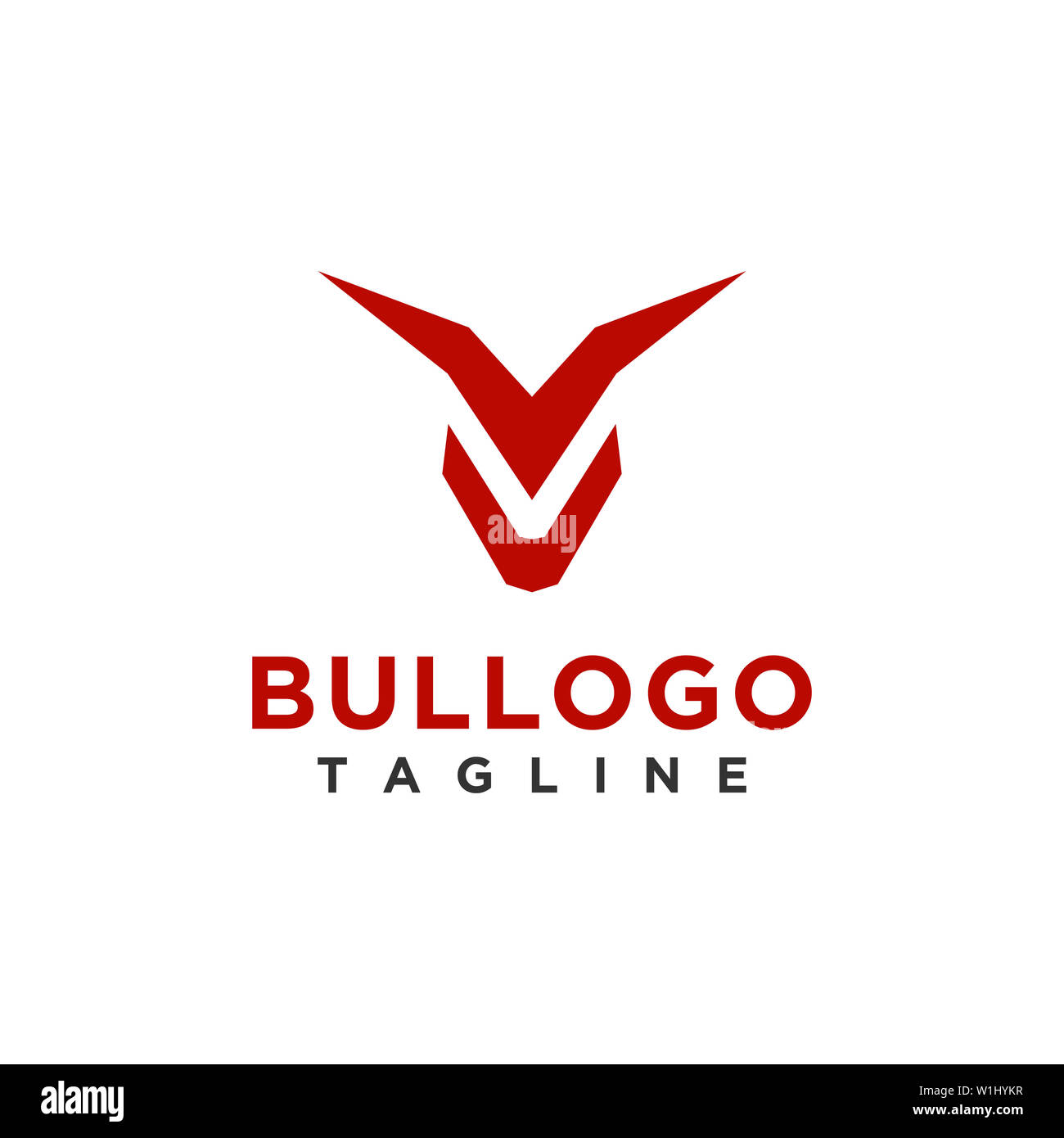 Bull logo design simple minimalist style for business or company brand ...