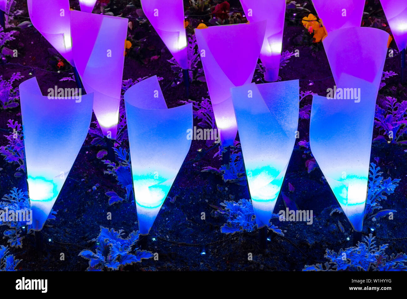 Illumination color paper light Stock Photo - Alamy