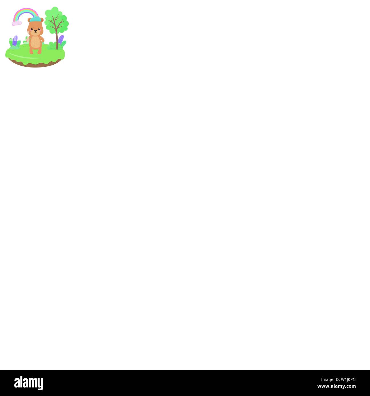 Bear cartoon design, Animal cute zoo life nature and fauna theme Vector ...