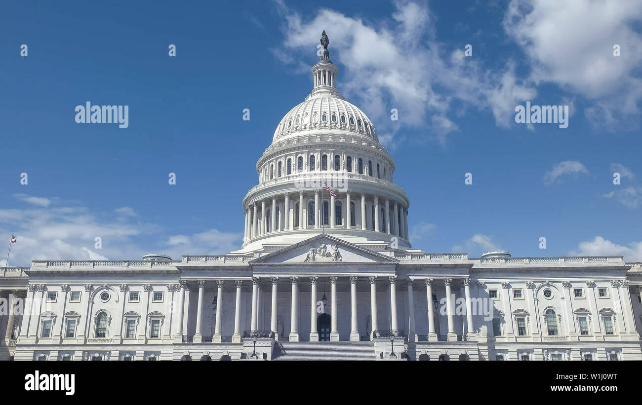 close up of east side of the us capitol building in washington dc Stock ...