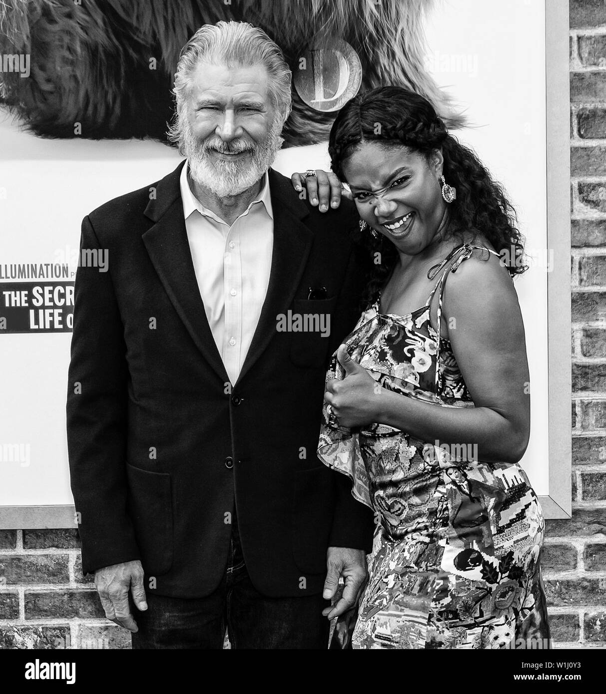 Los Angeles, CA - June 02, 2019: Harrison Ford and Tiffany Haddish ...