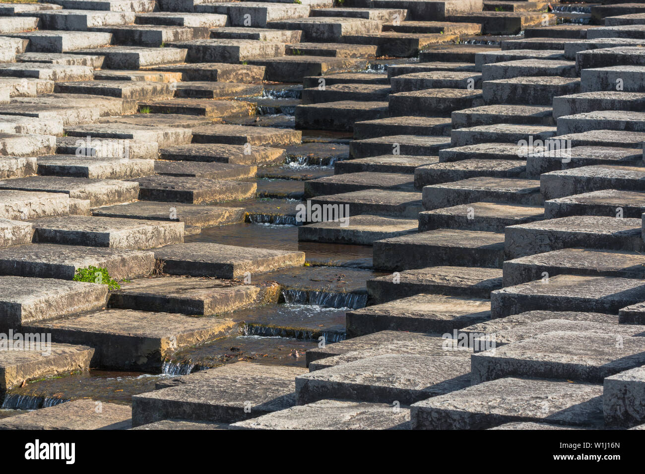 Concrete Block Waterfall