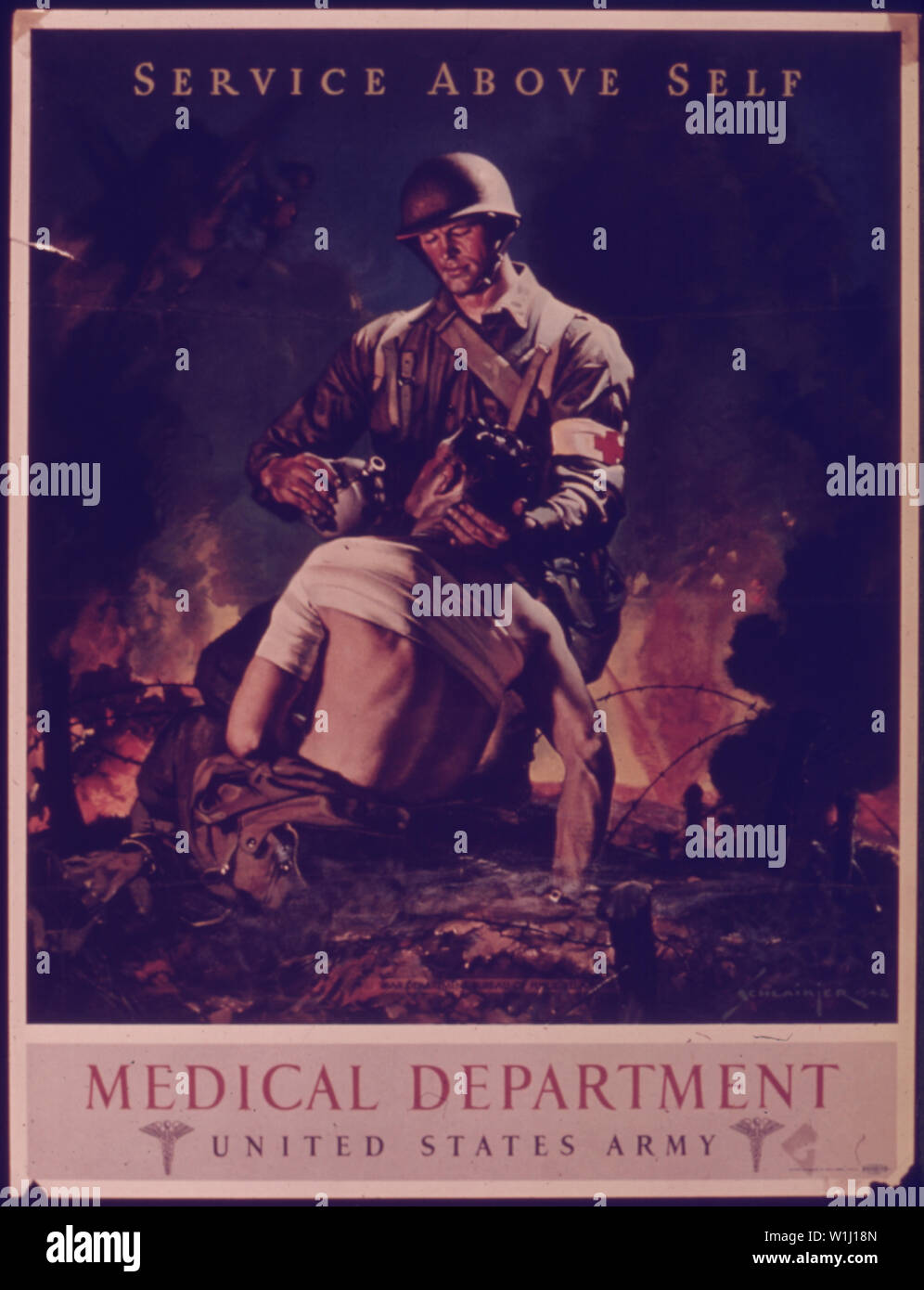 SERVICE ABOVE SELF Stock Photo - Alamy