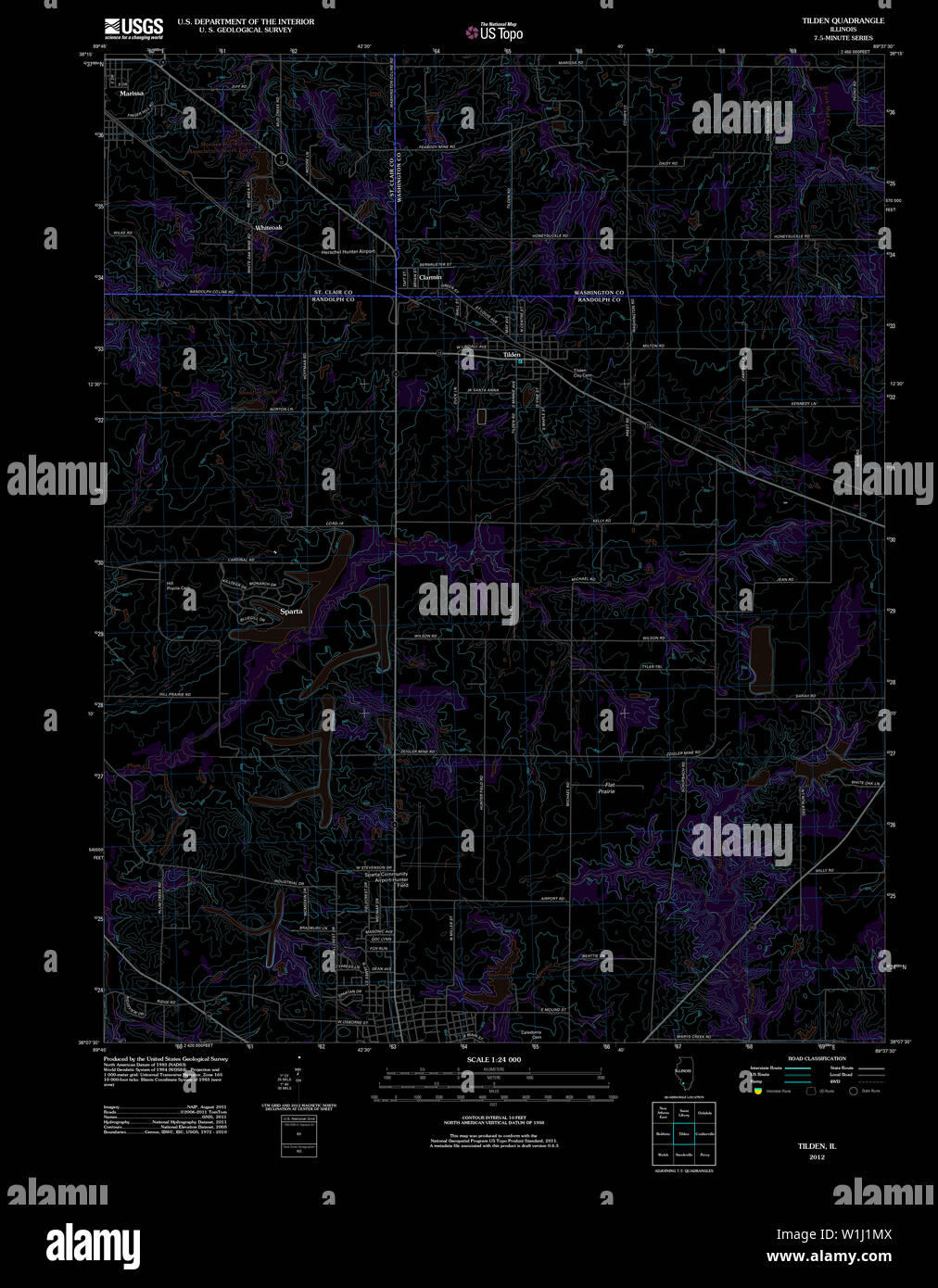 Map of tilden hi-res stock photography and images - Alamy