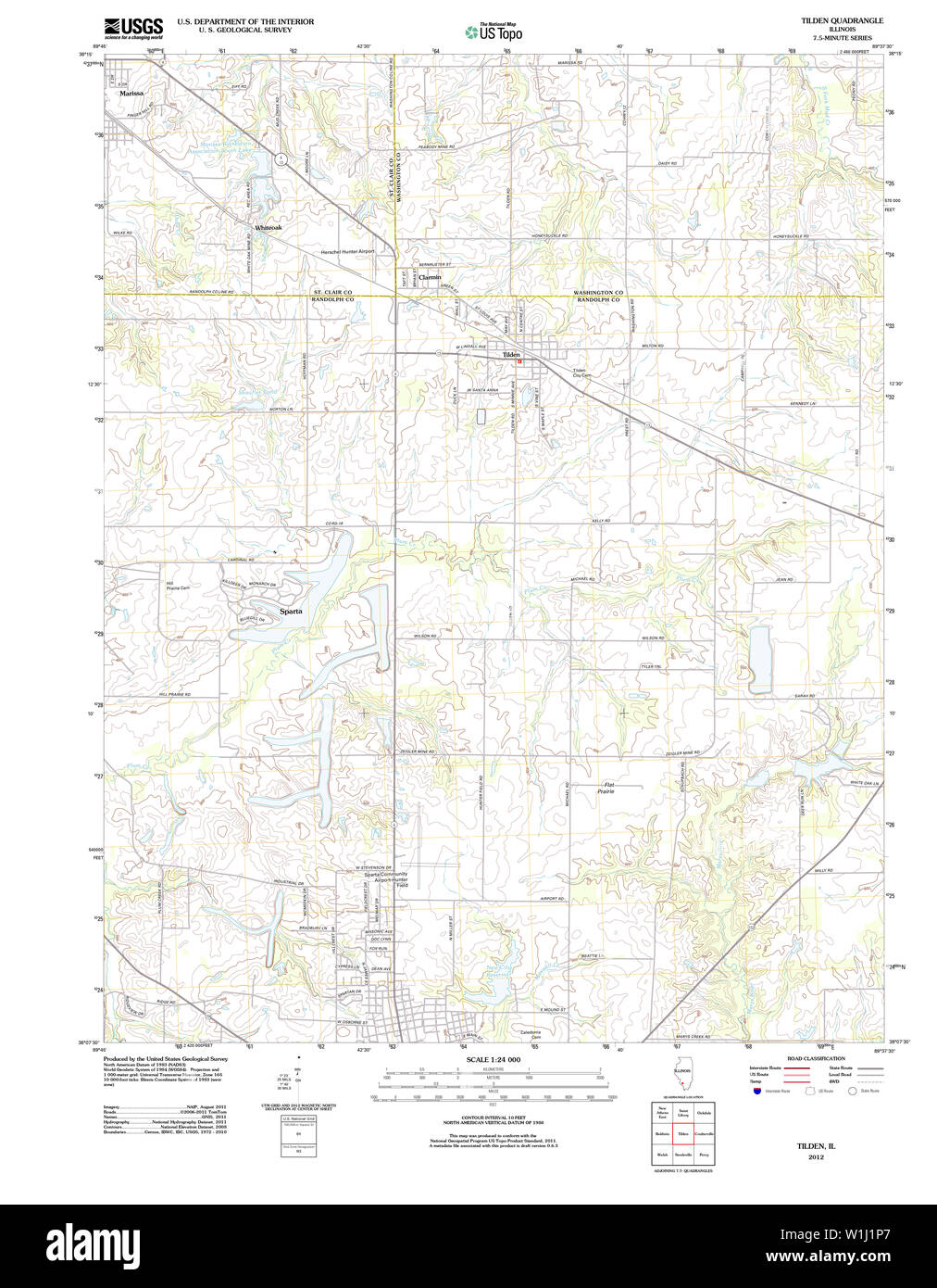 Map of tilden hi-res stock photography and images - Alamy