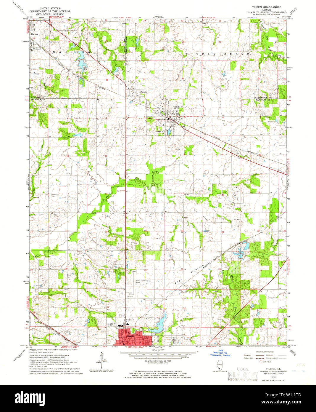 Map of tilden hi-res stock photography and images - Alamy