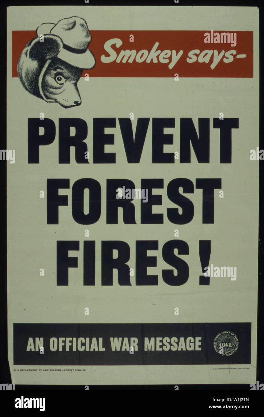SMOKEY SAYS - PREVENT FOREST FIRES Stock Photo - Alamy