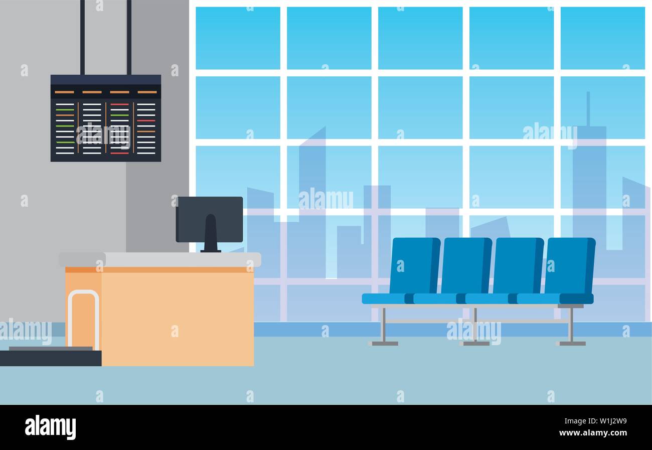 Airport terminal travel windows Stock Vector Images - Alamy