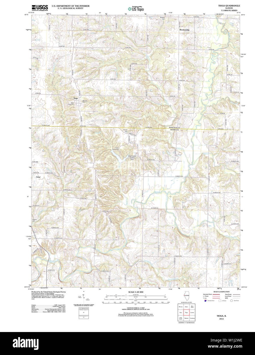 Map of tioga hi-res stock photography and images - Alamy