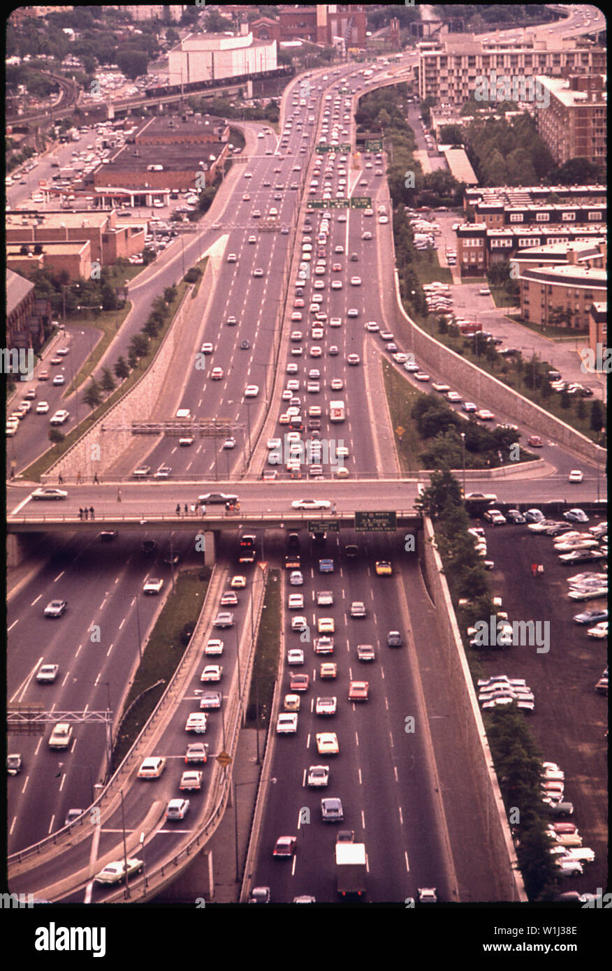 SOUTHWEST FREEWAY, LOOKING EAST Stock Photo - Alamy