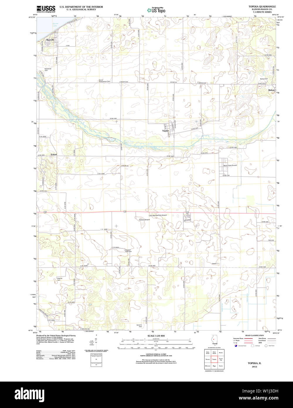 Topeka map Cut Out Stock Images & Pictures - Alamy