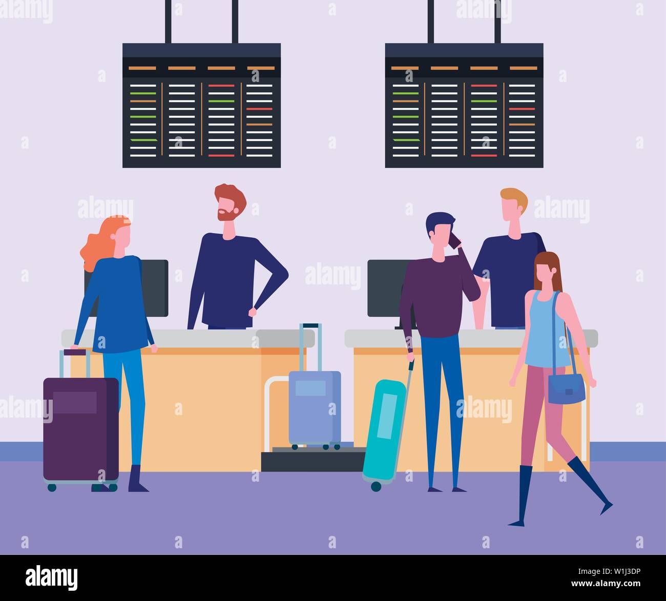 Tourist women travel in Stock Vector Images - Alamy