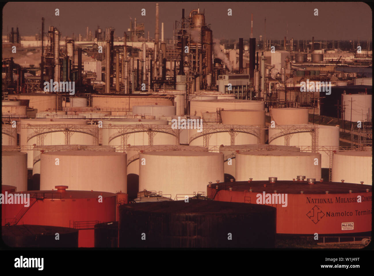 Molasses storage tanks hi-res stock photography and images - Alamy