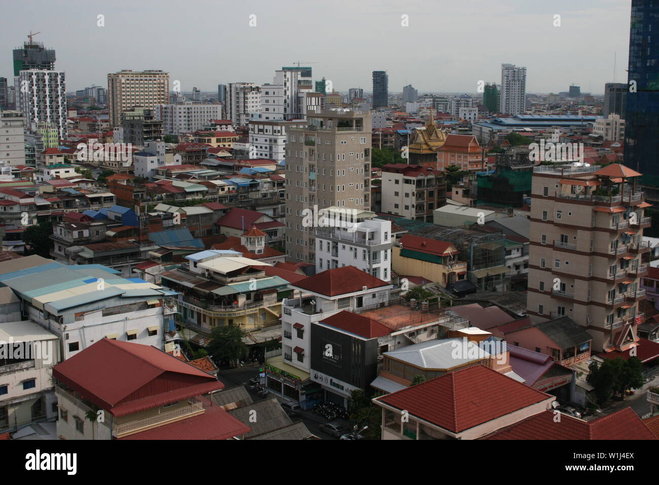 the crowded city center of Phnom Penh, Cambodia. photo credit: Brooks ...