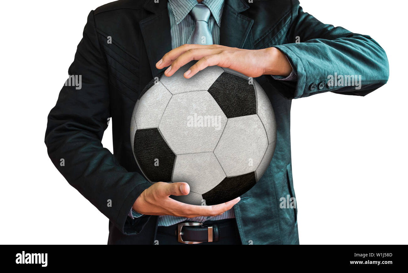 Studio picture of football coach Stock Photo - Alamy