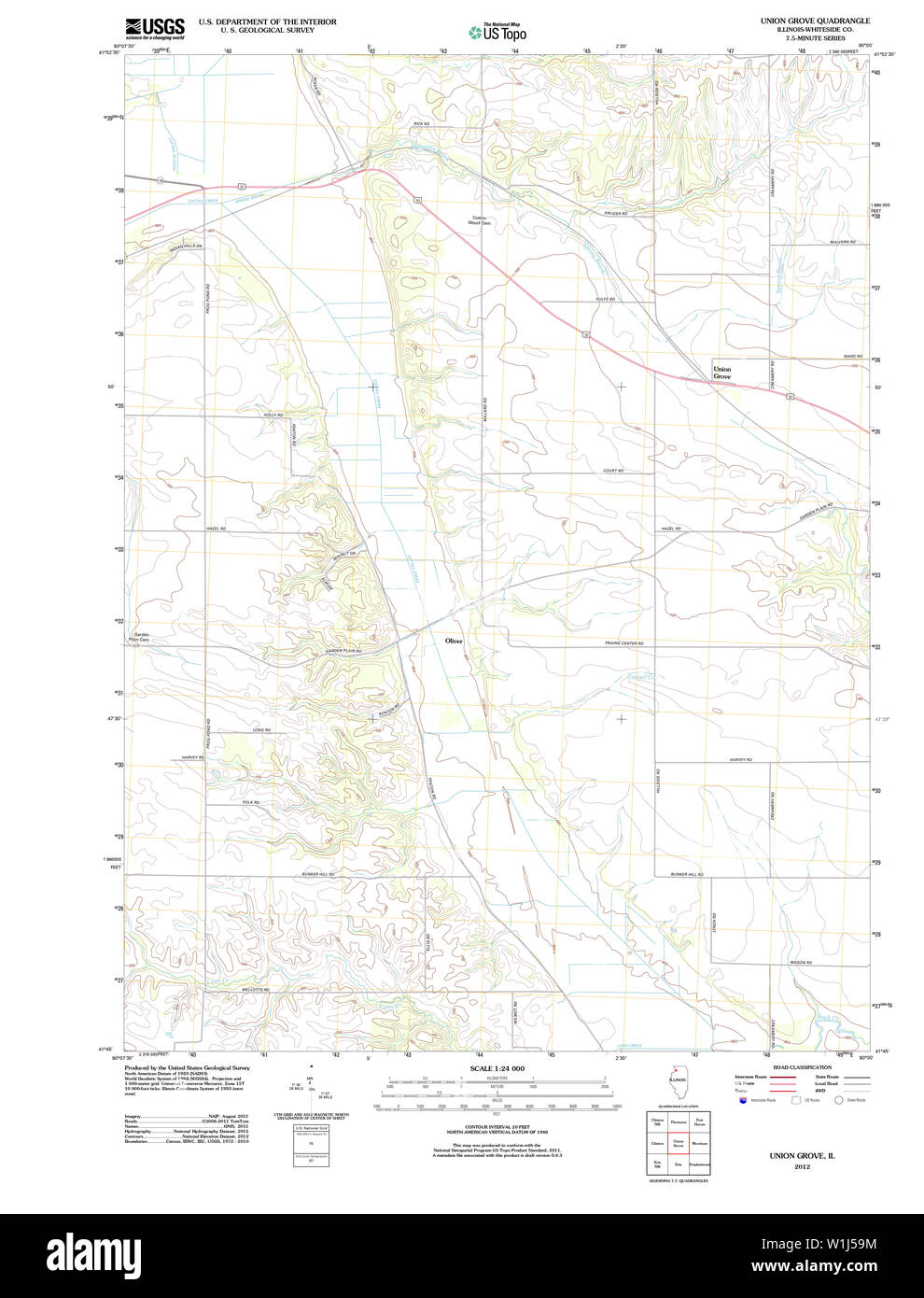 Map of union grove hi-res stock photography and images - Alamy