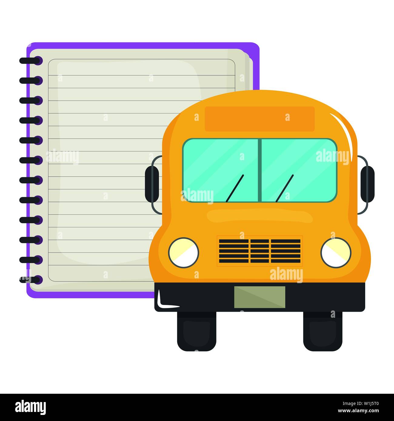 Bus stationary Stock Vector Images - Alamy