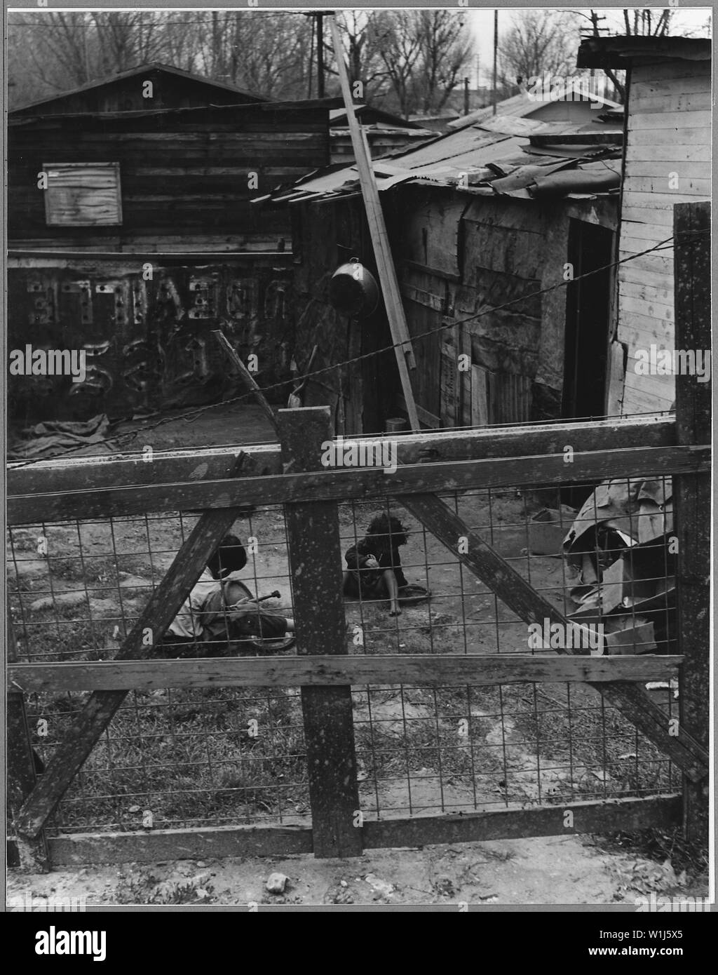 Sacramento, California. Close-up of living conditions for children in ...