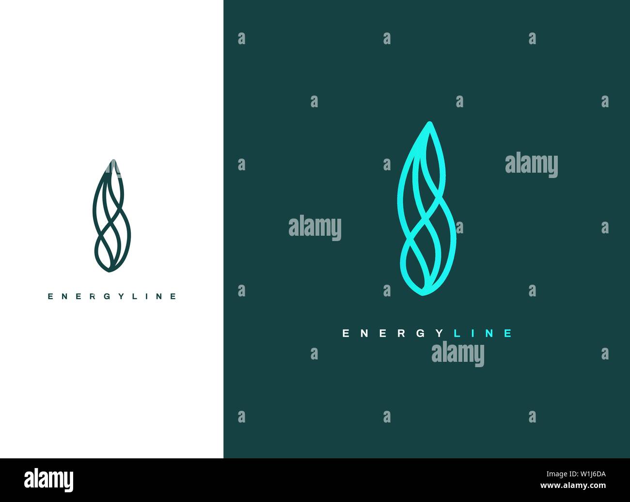 Eco energy line color Stock Vector Images - Alamy