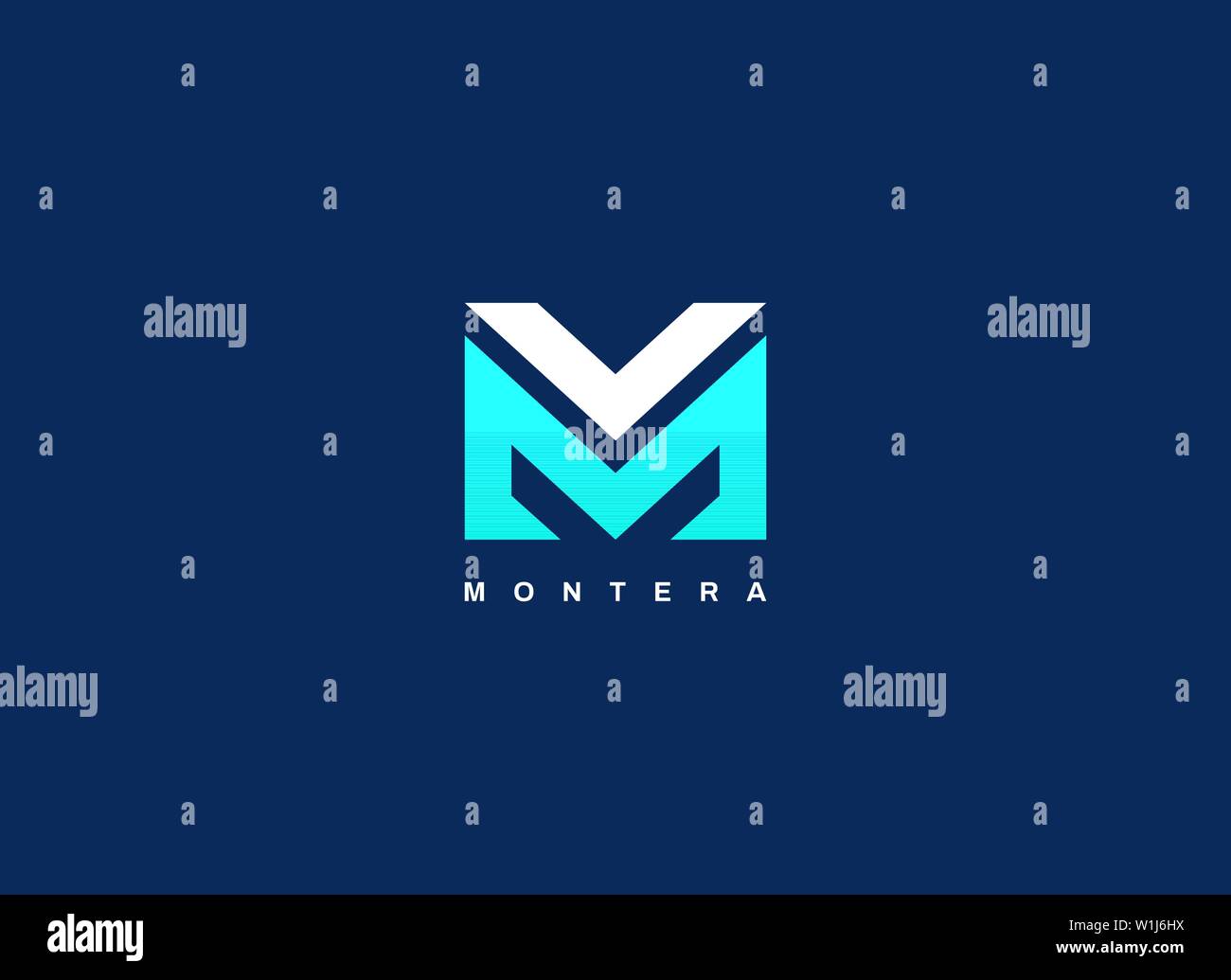 Simple Modern Letter Type MV Blue Logo Shape Stock Vector Image & Art ...