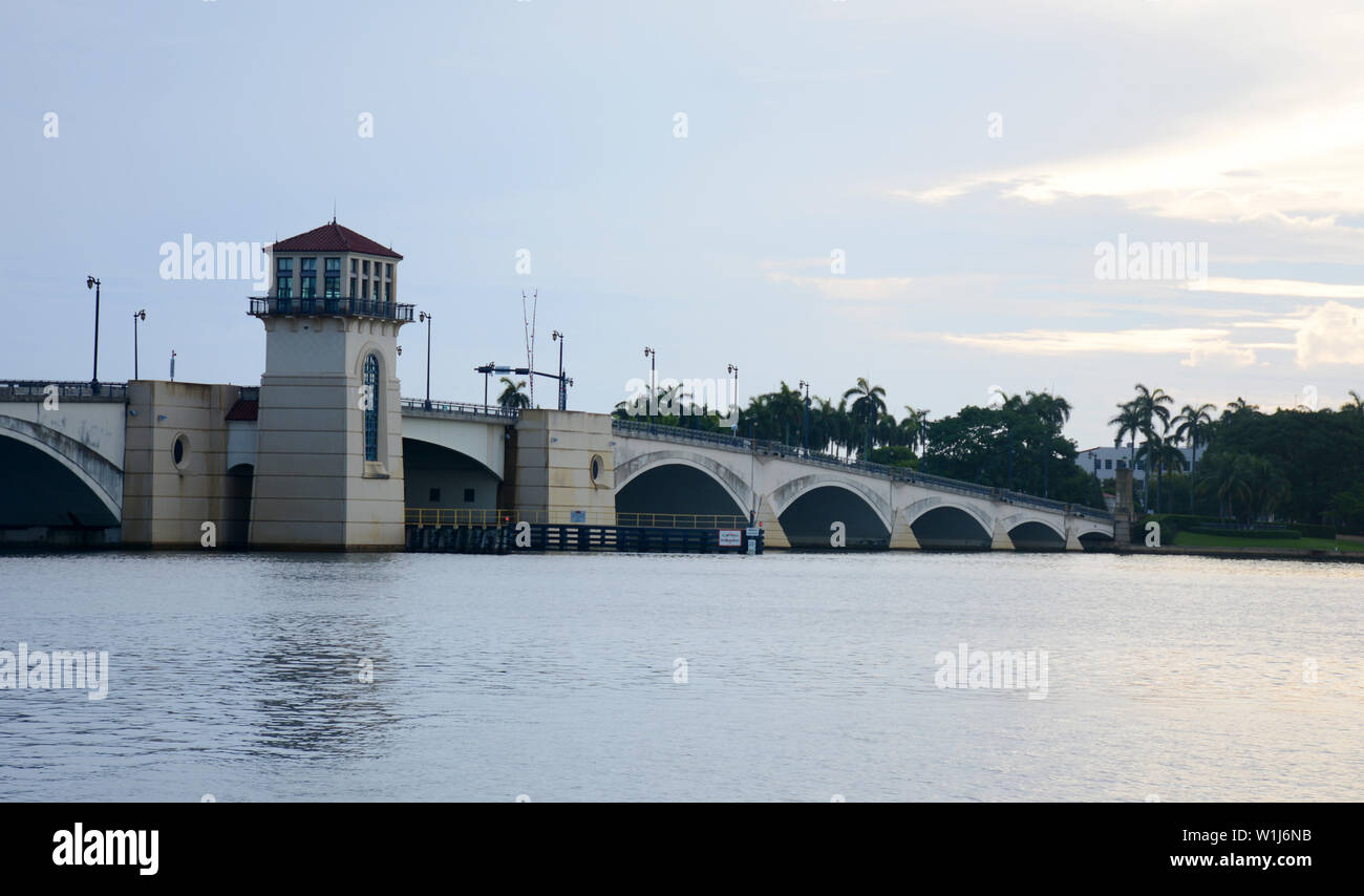 Palm Beach Florida Beautiful View of the Bridge and surroundings on the ...
