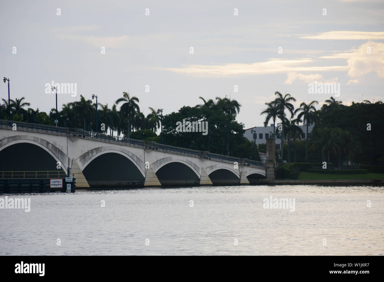 Palm Beach Florida Beautiful View of the Bridge and surroundings on the ...
