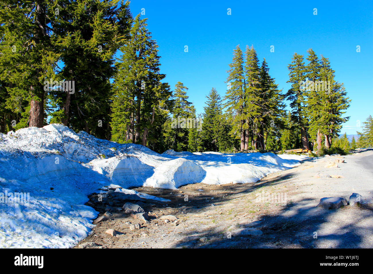 Mount Lassen Lassen Volcanic National Park California Usa Stock