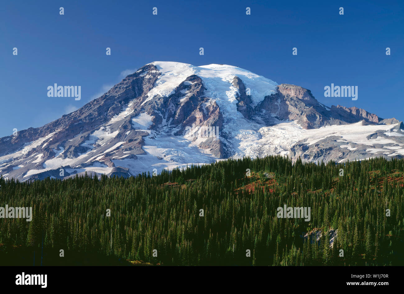 USA, Washington, Mt. Rainier National Park, South side of Mt. Rainier ...
