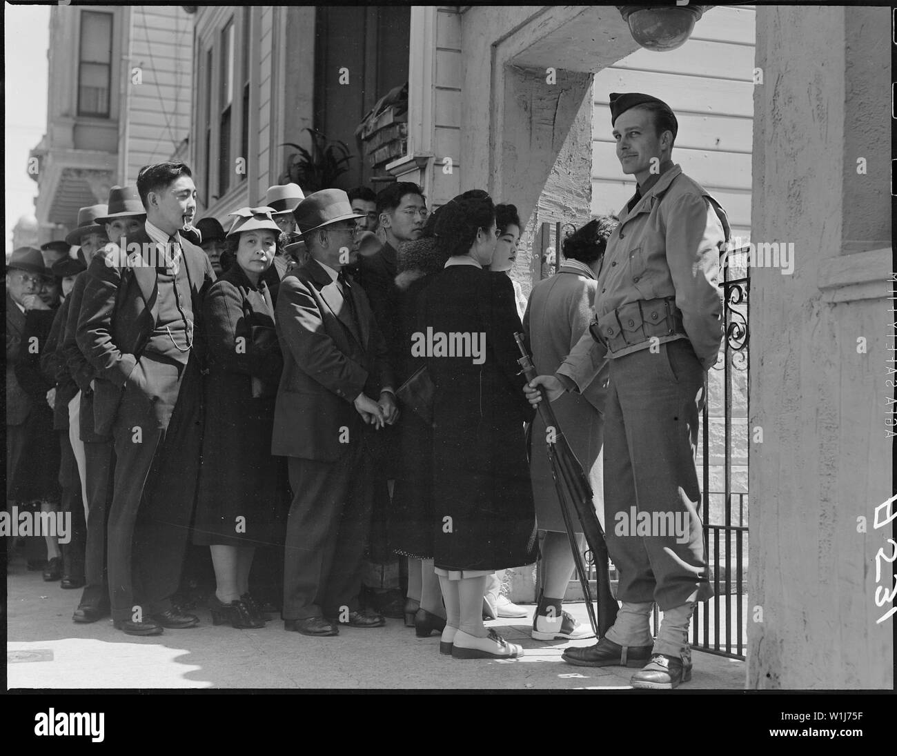 In response to civilian exclusion order number 20 hi-res stock ...