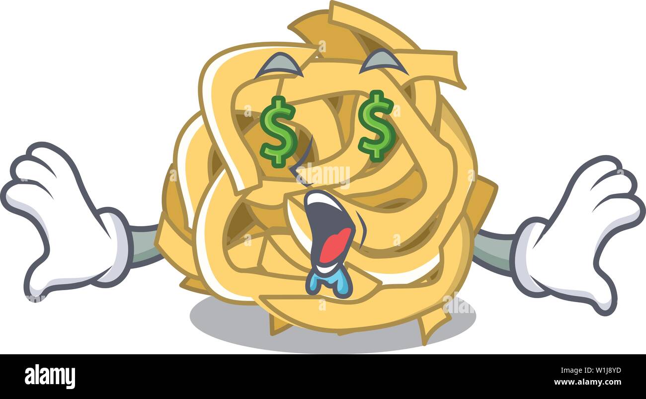 Money eye fettuccine is put on cartoon board Stock Vector Image & Art ...