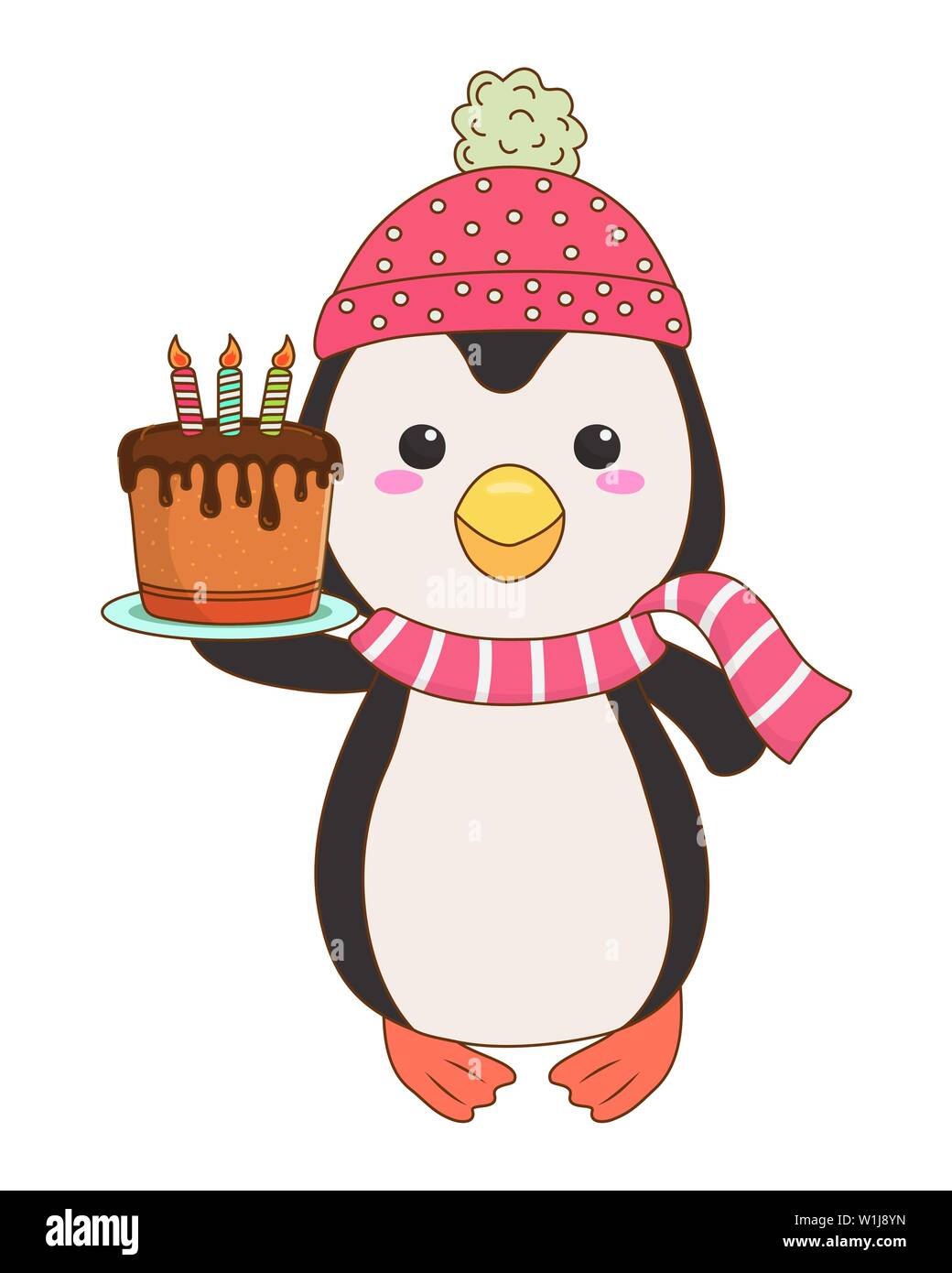 Birthday Penguin Clip Art Penguin Birthday Vector Art, Icons, And