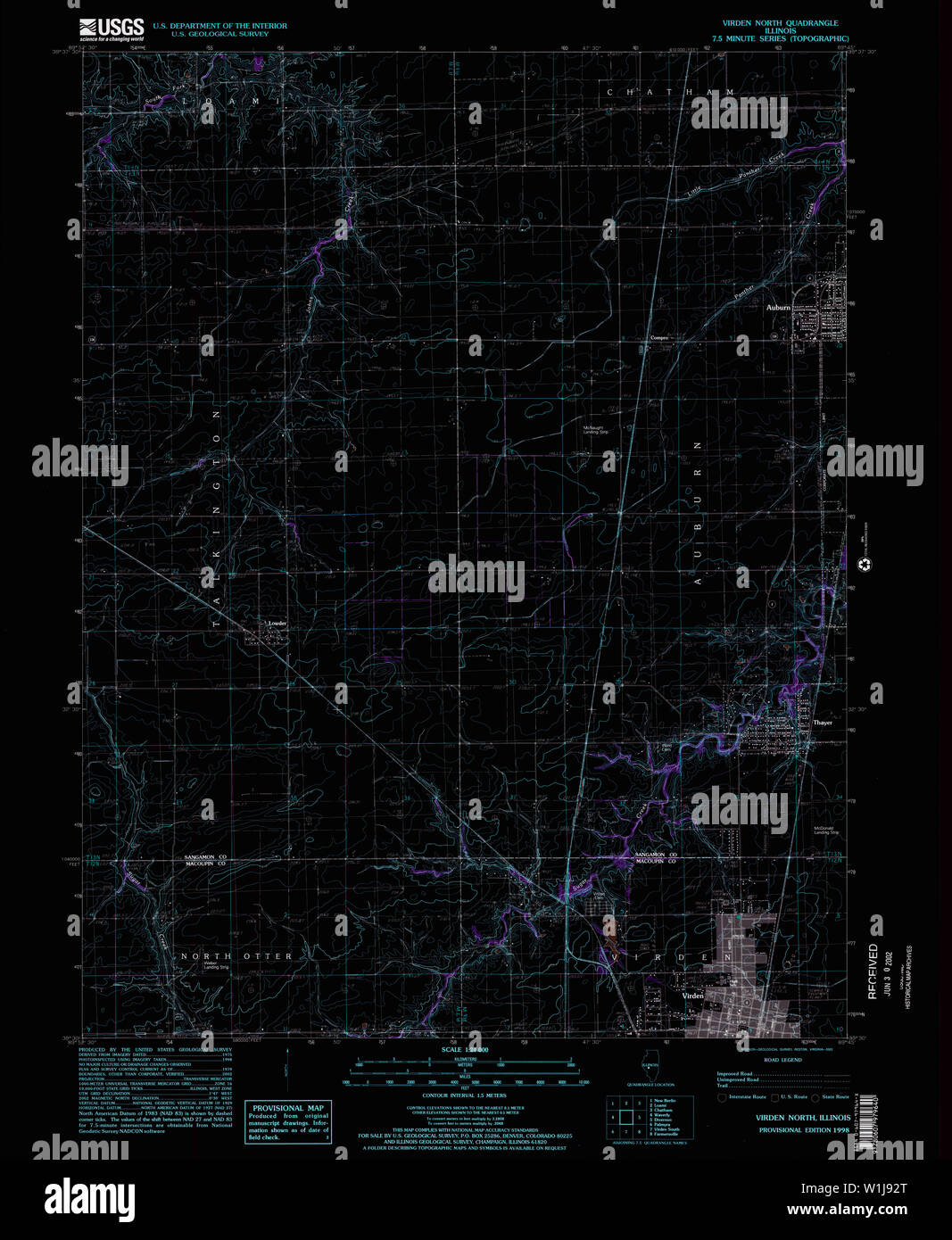 Map of virden hi-res stock photography and images - Alamy
