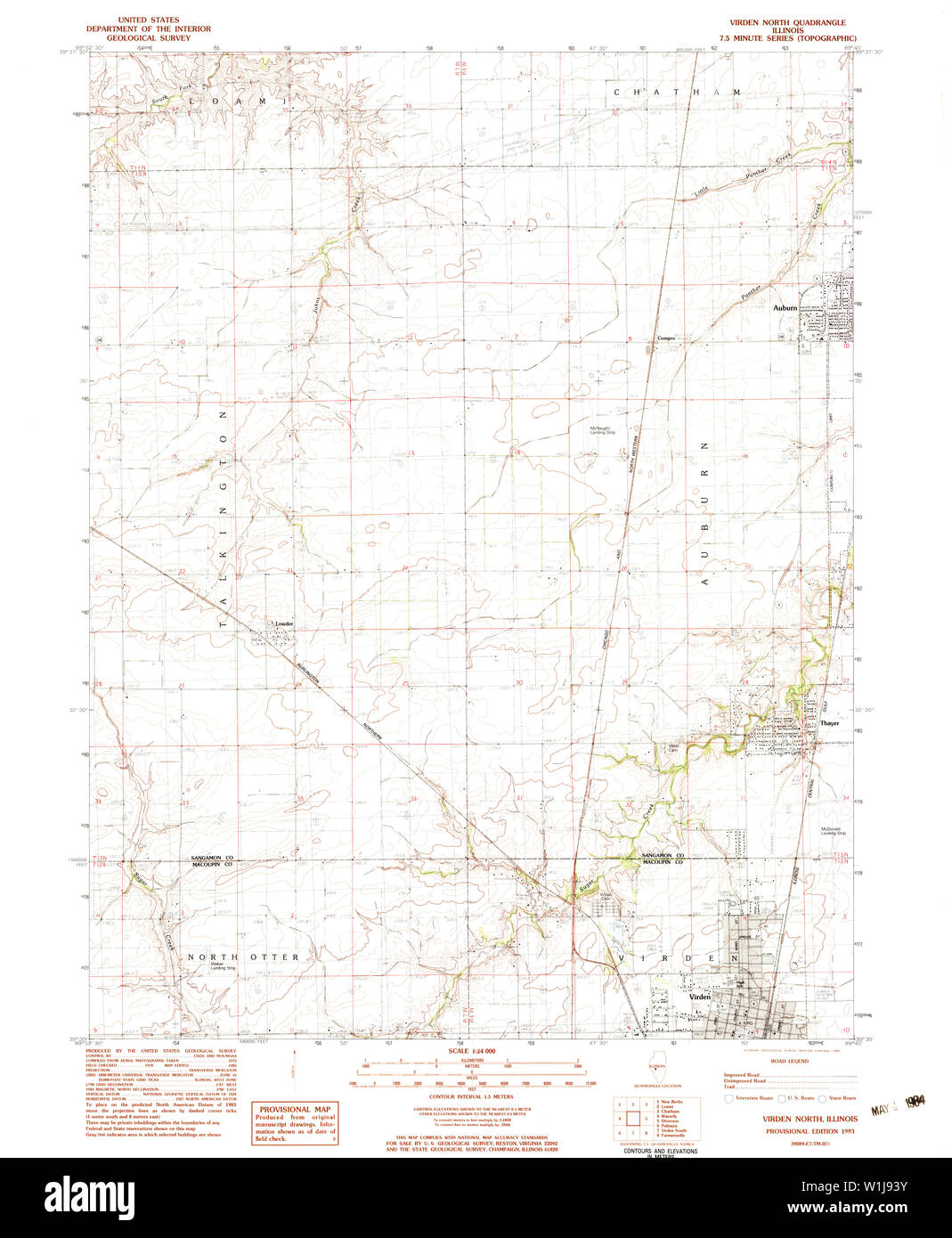 Map of virden hi-res stock photography and images - Alamy