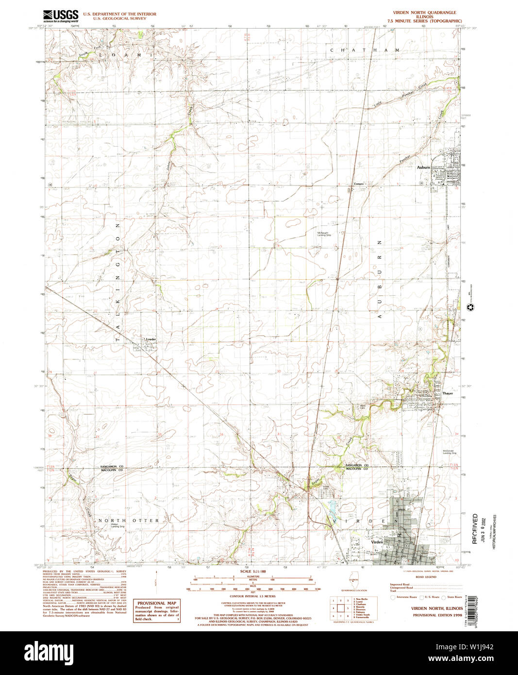 Map of virden hi-res stock photography and images - Alamy