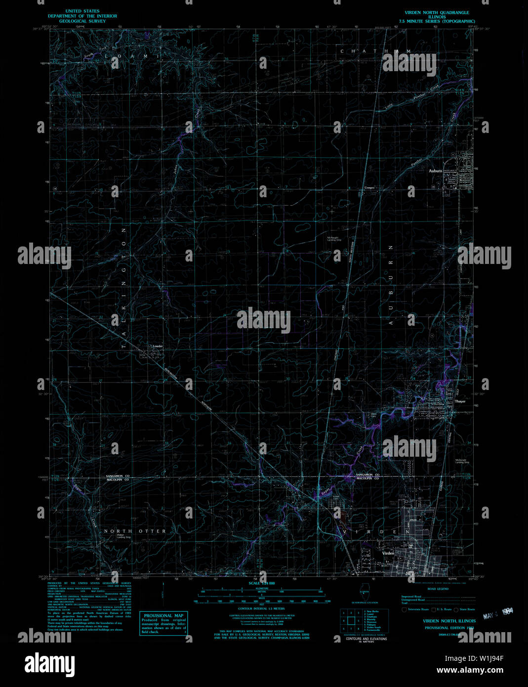 Map of virden hi-res stock photography and images - Alamy