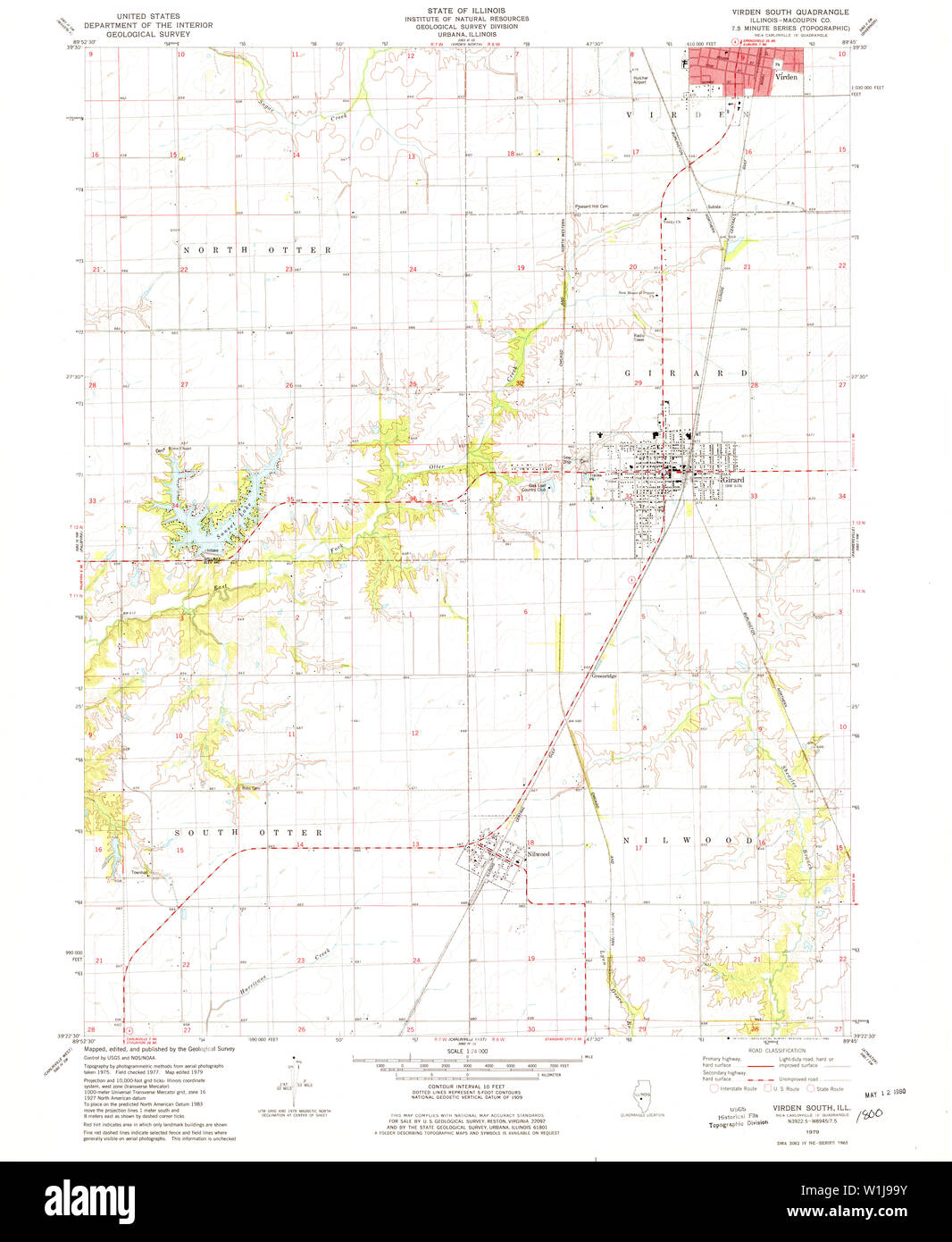 Map of virden hi-res stock photography and images - Alamy