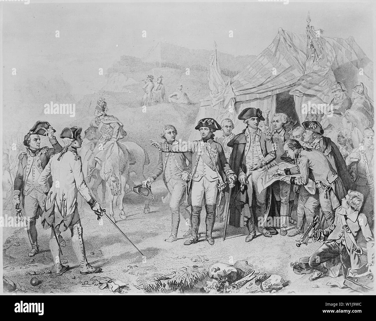 Siege of yorktown Black and White Stock Photos & Images - Alamy