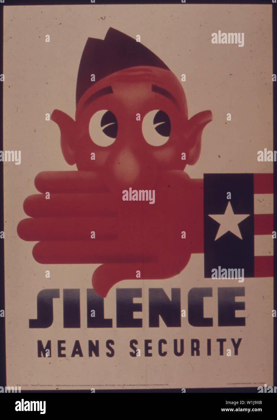Silence means security hi-res stock photography and images - Alamy