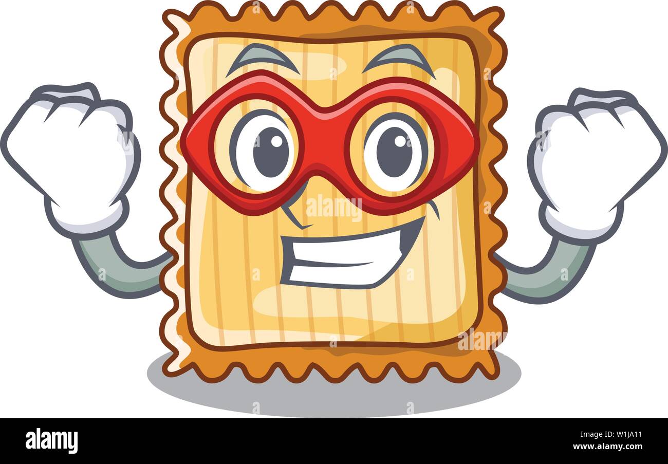 Super hero lasagne isolated with in the cartoon Stock Vector Image ...