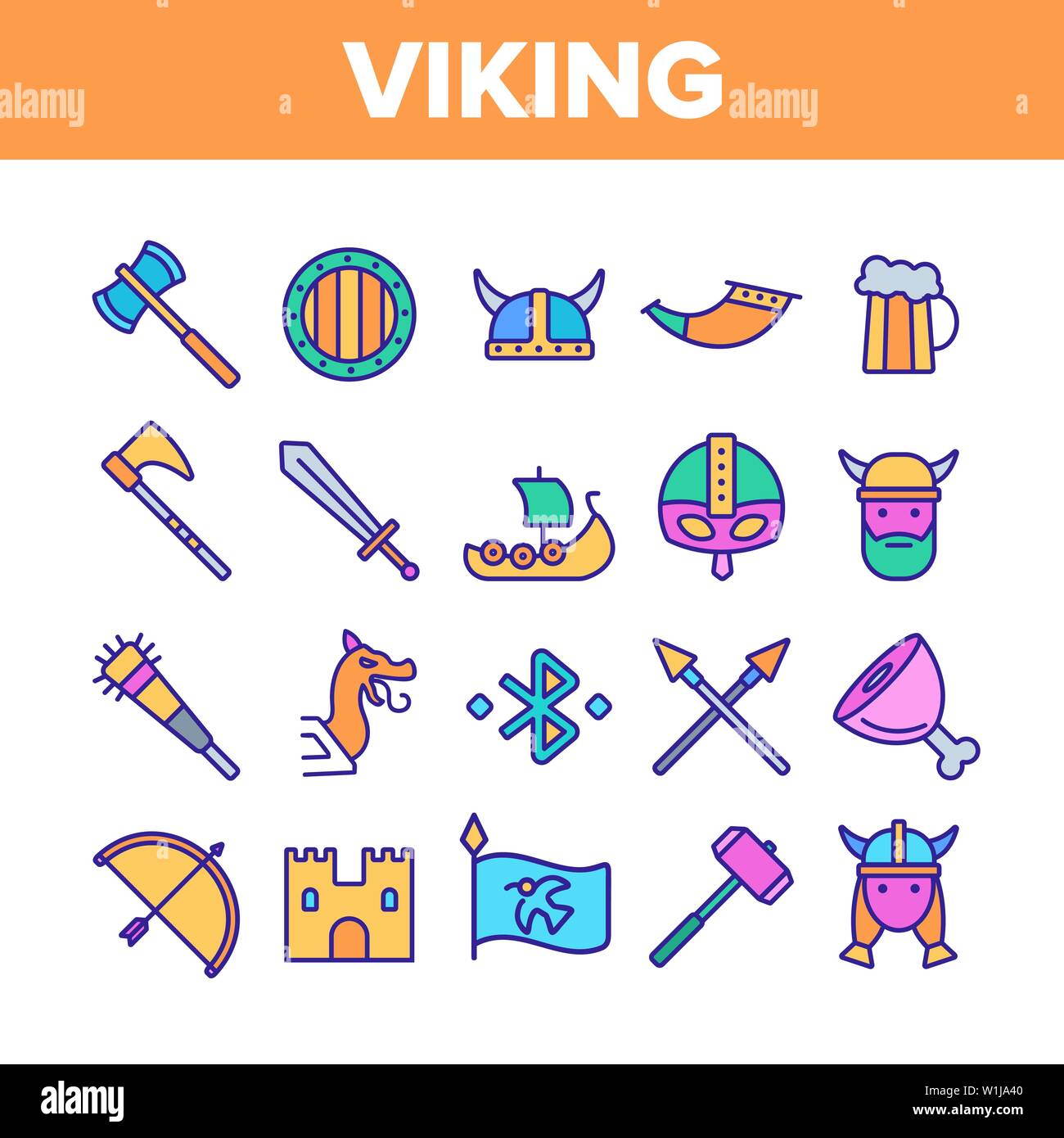 Vikings boat norway Stock Vector Images - Alamy