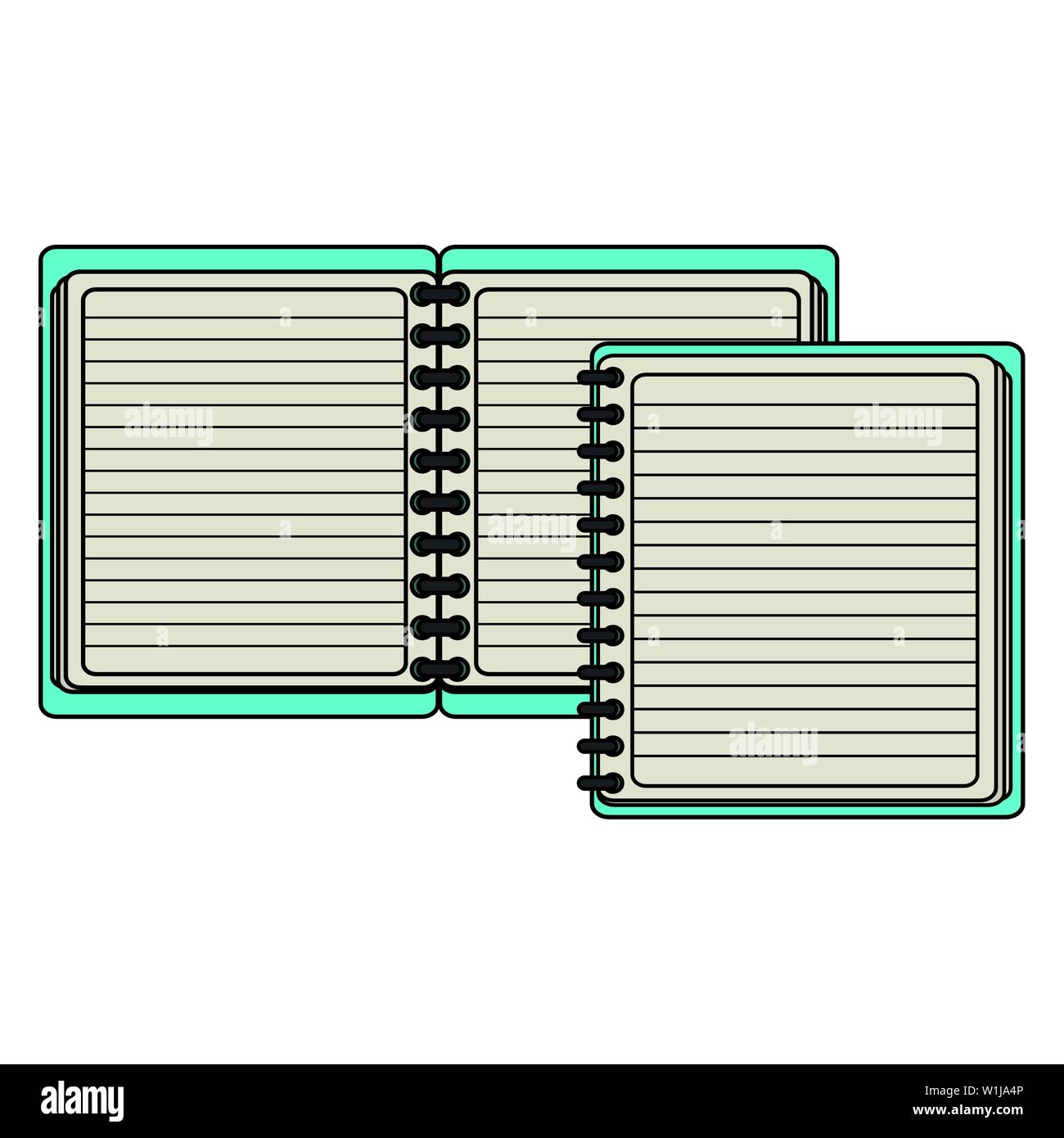 Open workbook Stock Vector Images - Alamy