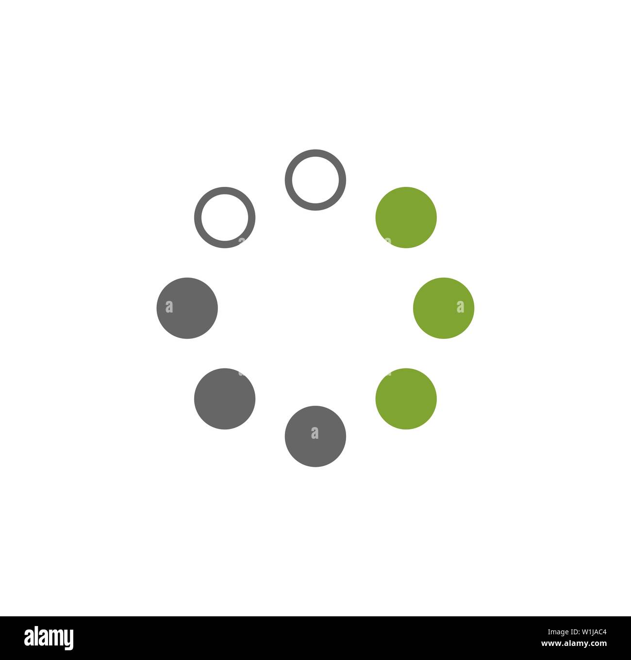 Loading related icon on background for graphic and web design. Simple ...