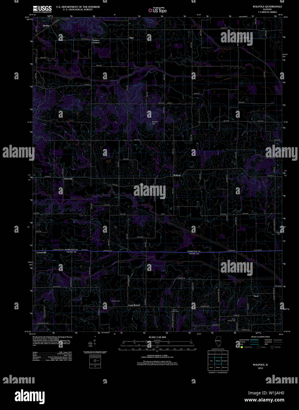 Walpole map hi-res stock photography and images - Alamy