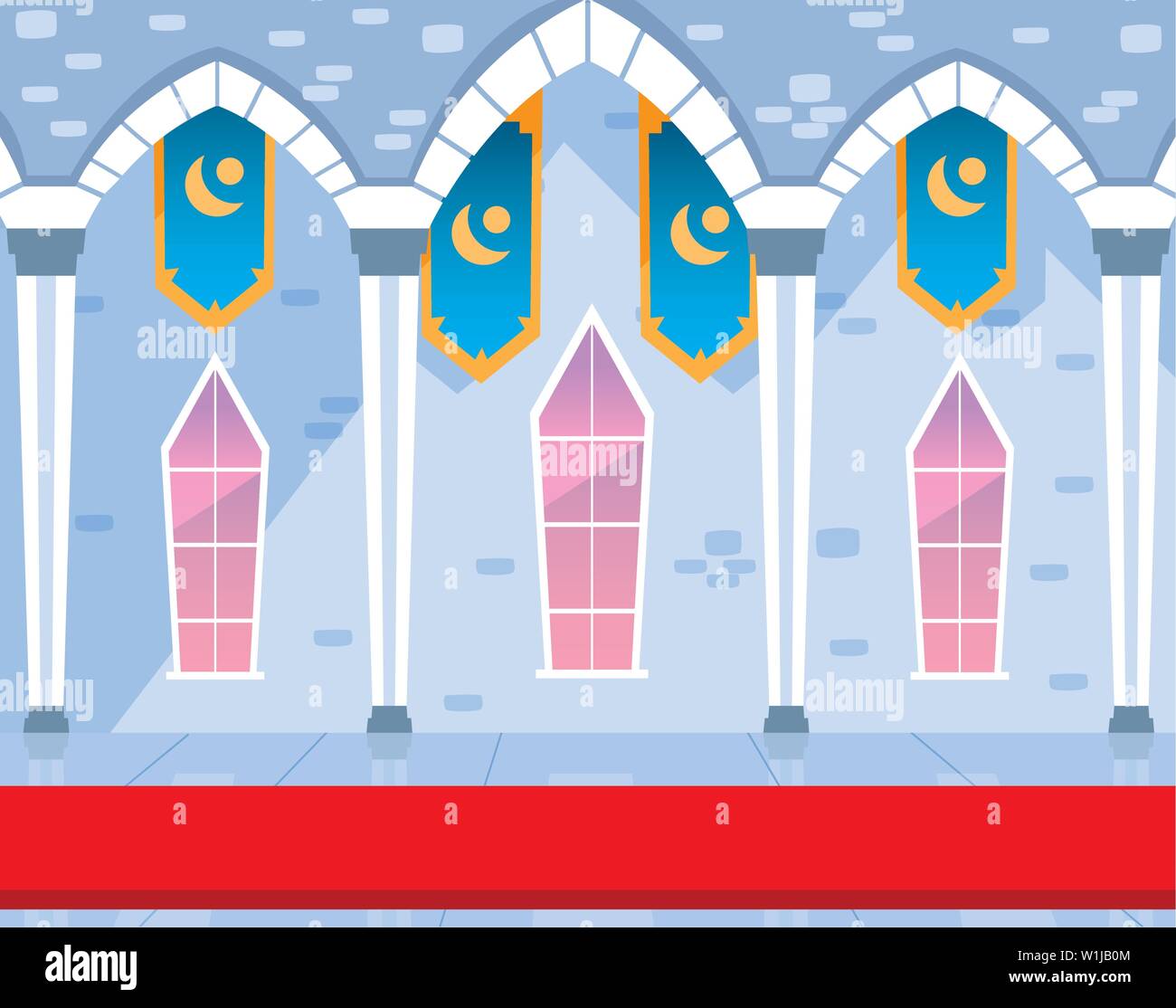 Inside old medieval castle tower Stock Vector Images - Alamy