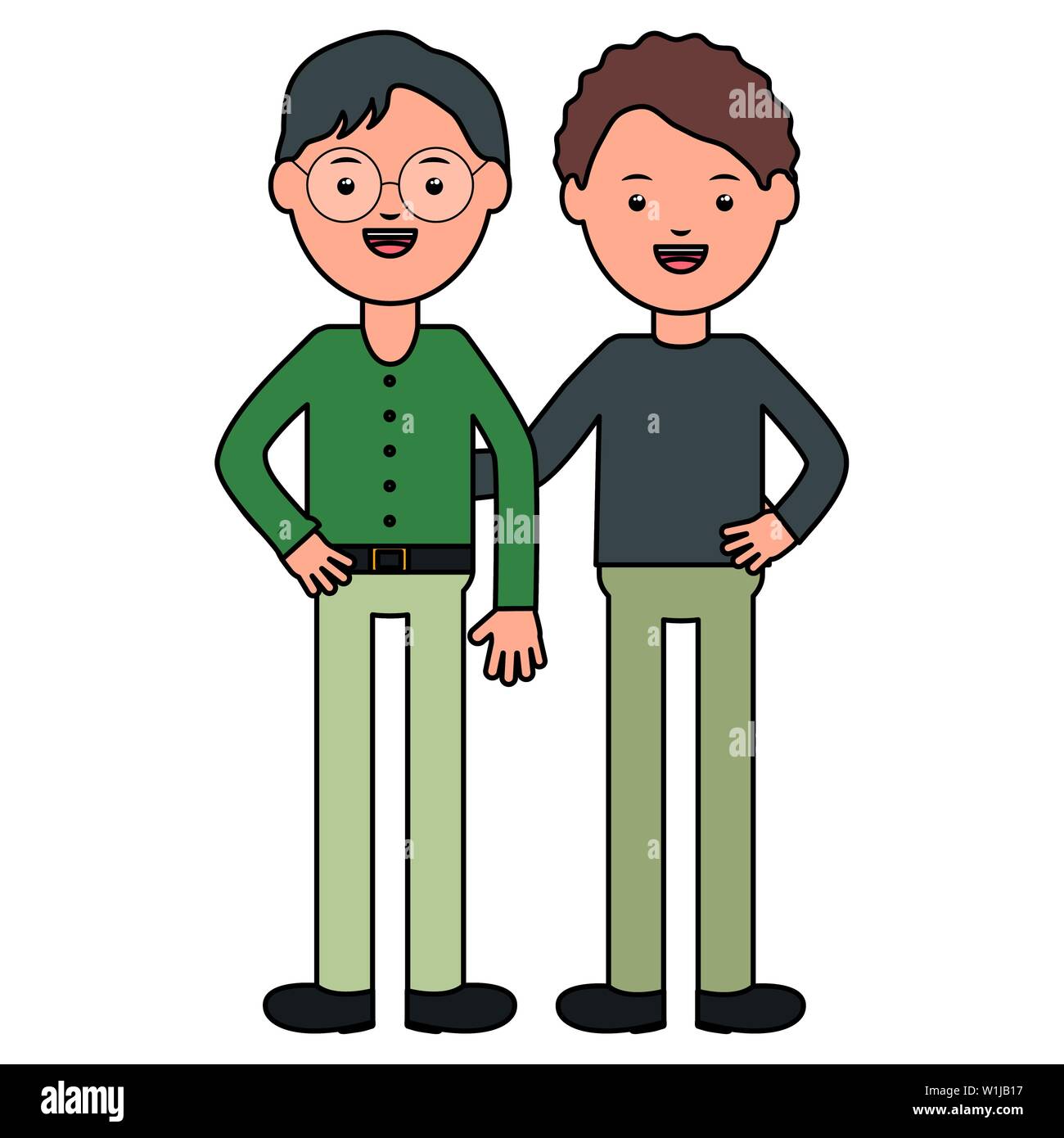 young male teachers education characters vector illustration design ...